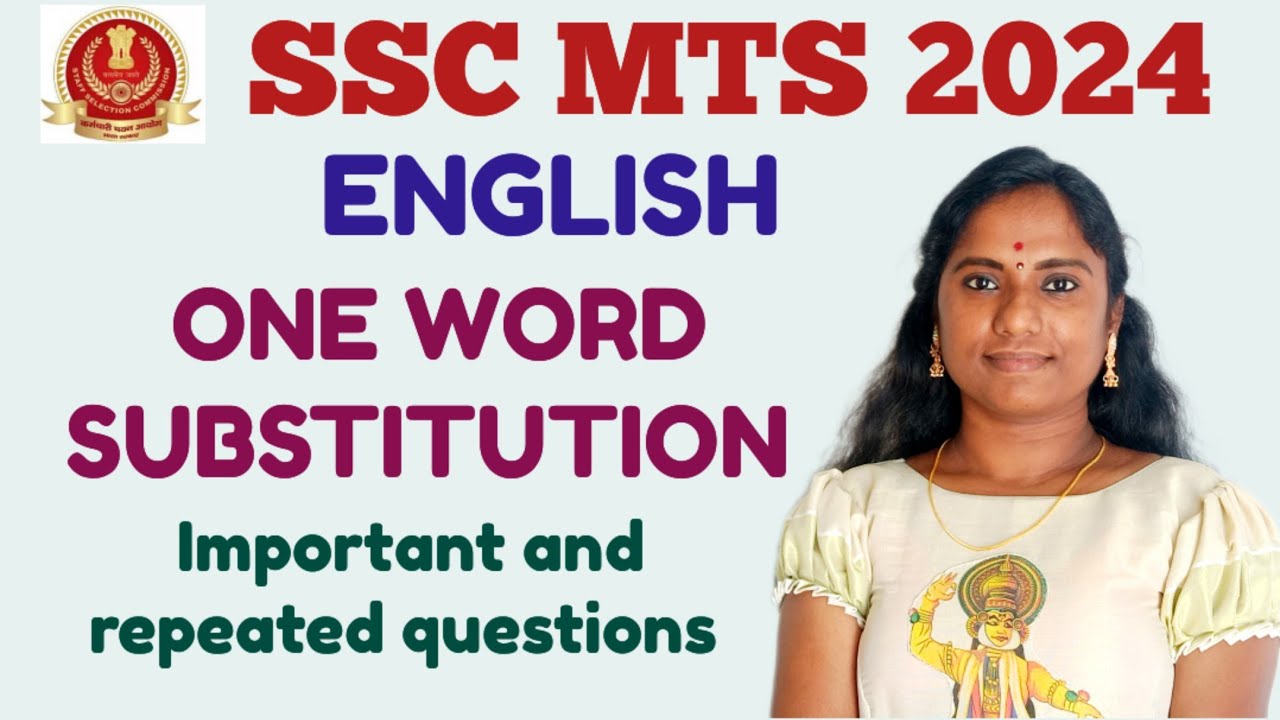 ONE WORD SUBSTITUTION Repeated Questions. - YouTube