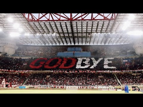 IBRA saluta il milan 🖤 | immagini dalla curva sud GODBYE - YouTube
