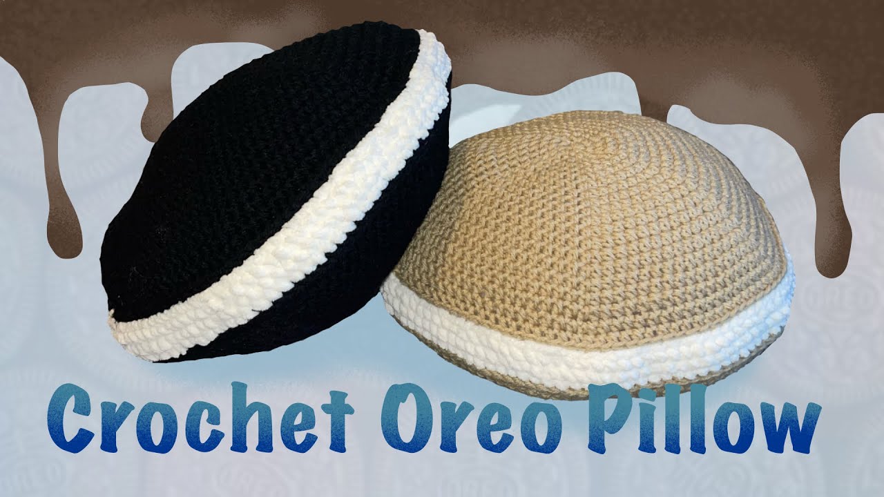 Crochet Oreo Pillow 🍪 | Crochet Tutorial - YouTube