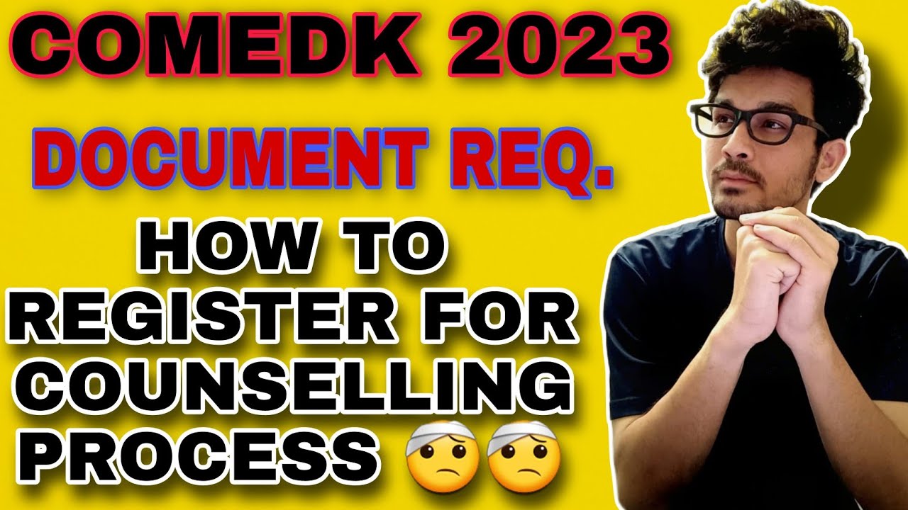 COMEDK COUNSELLING PROCESS || HOW TO REGISTER || IMPORTANT NOTIFICATION ...
