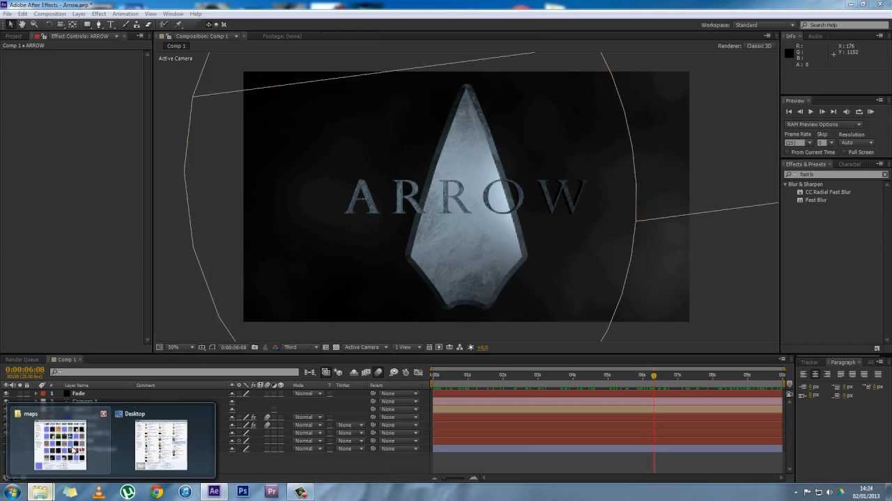 Tutorial After Effects - Titolo Arrow - YouTube
