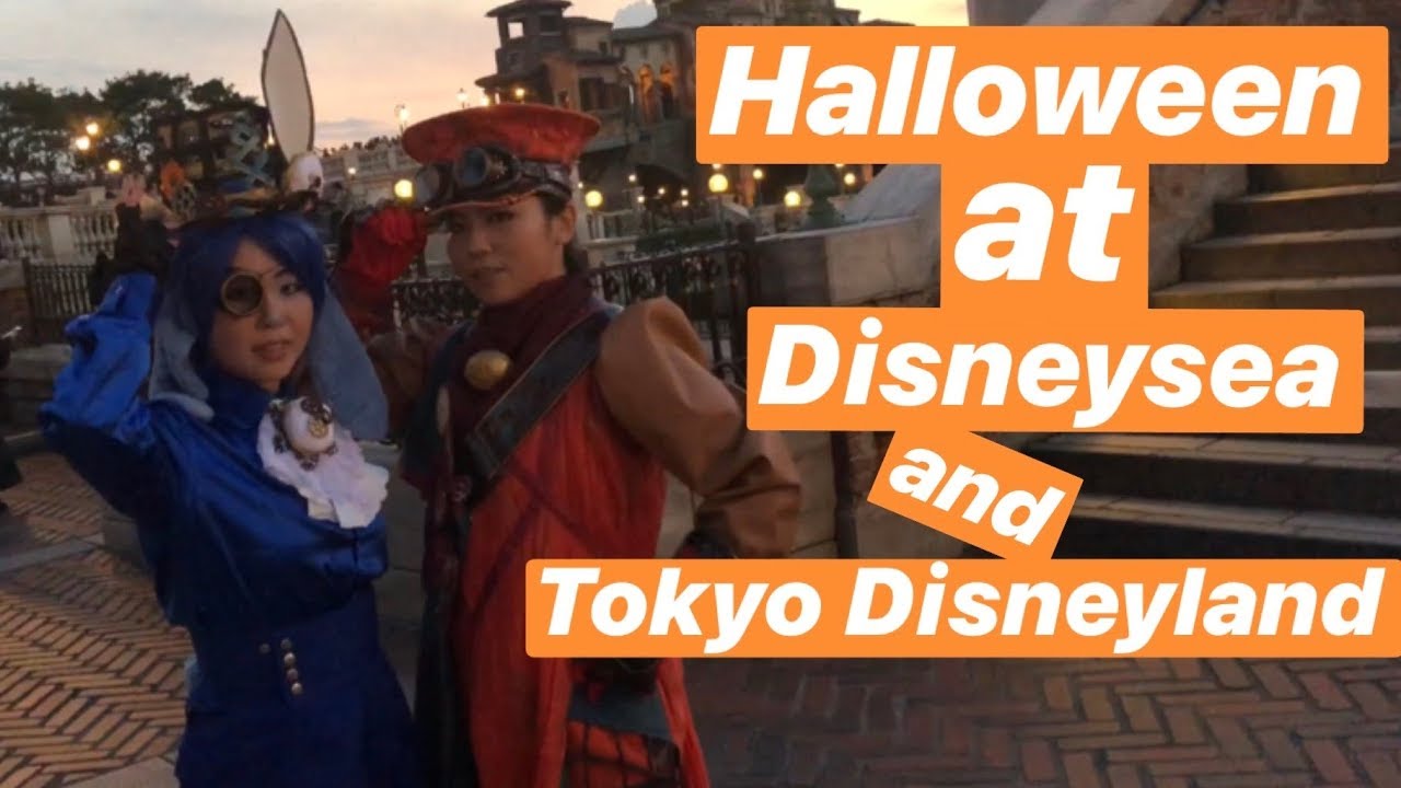 Disneysea and Tokyo Disneyland's Halloween | Rides and Cosplay - YouTube