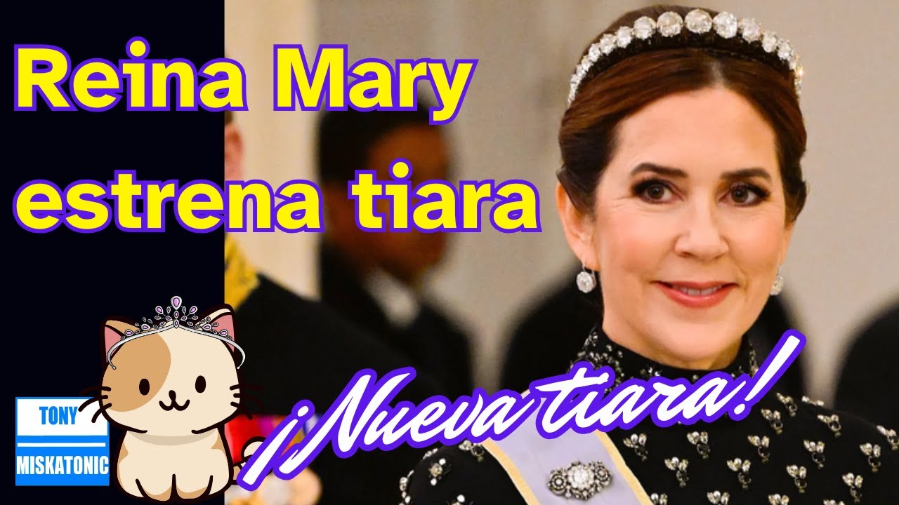 REINA MARY DE DINAMARCA ESTRENA TIARA DE DIAMANTES. VISITA PRESIDENTE ...