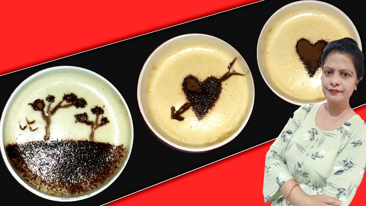 Coffee Art For Beginners // Coffee Design Making At Home // Coffee ...