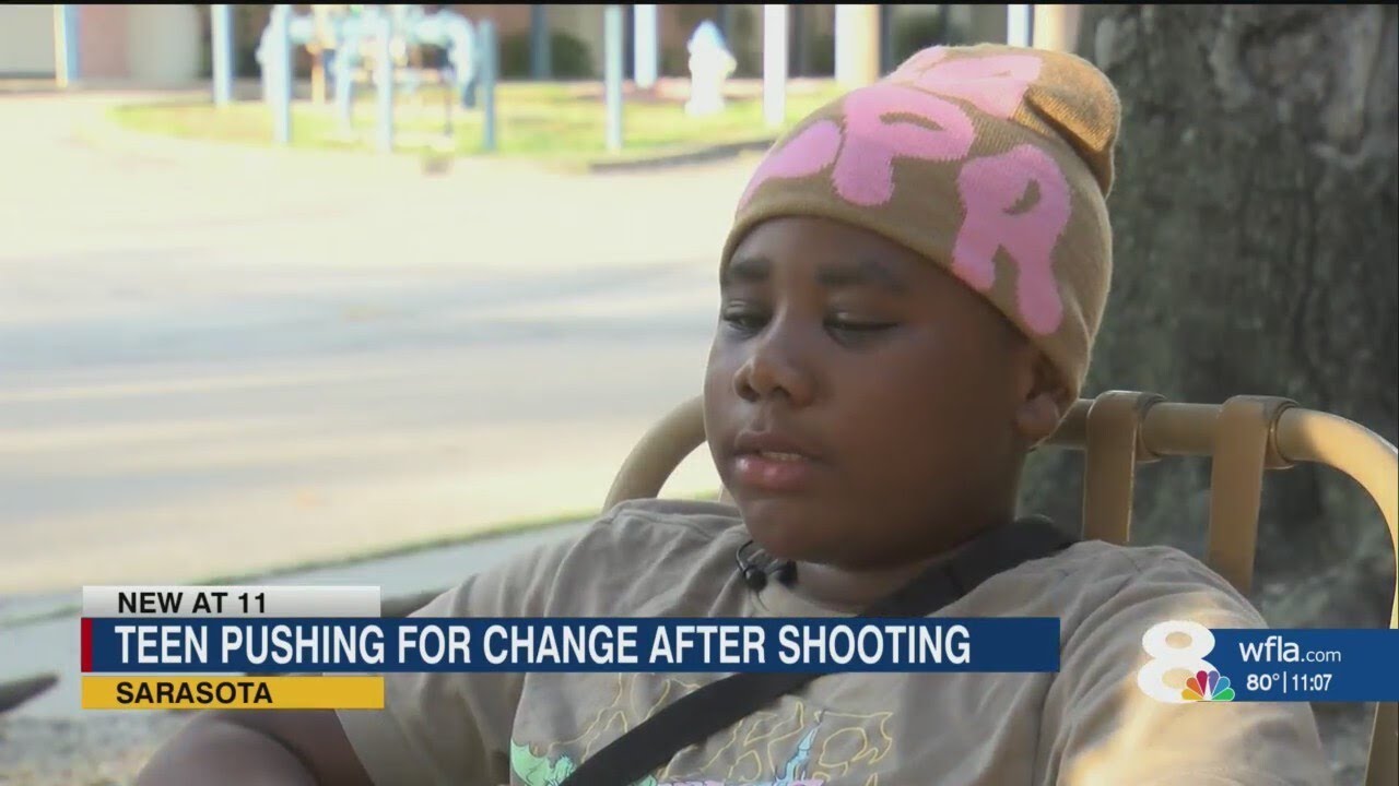Sarasota teen pushing for change after shooting - YouTube