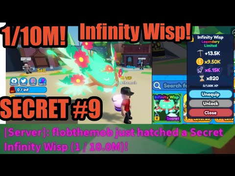 SECRET#9 INFINITY WISP! 1 in 10,000,000 CHANCE! Mining Simulator 2 ...