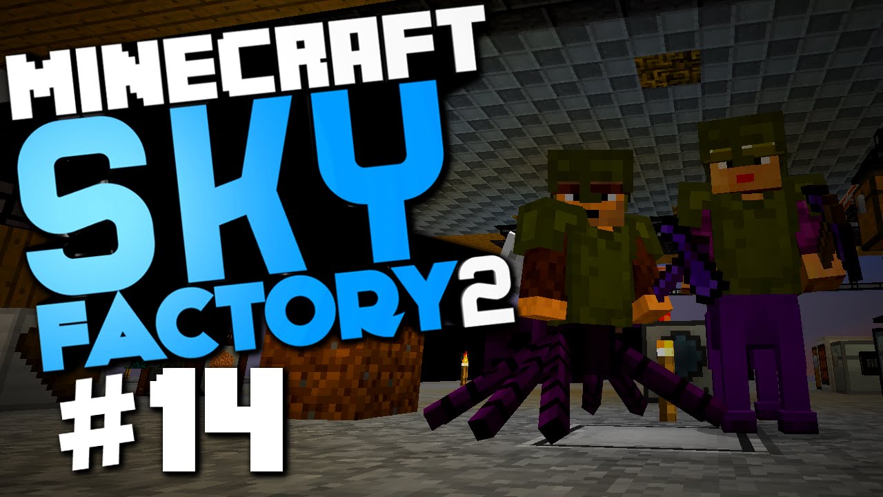 Minecraft Sky Factory 2 #14 "Crucio Armor, Magmatic Dynamo's, Tesseract ...