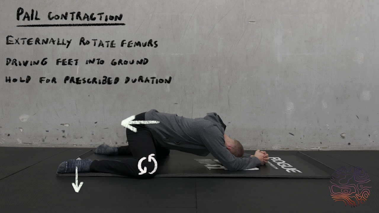 Frog Stretch Hip Rotation PAIL/RAIL - YouTube