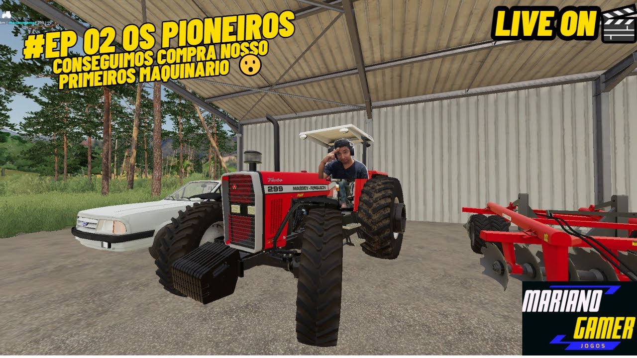 (🔴LIVE ON🎬)JOGANDO FARMING SIMULATOR19 BORA PRA ROÇA MAPA AGRONOPOLIS ...