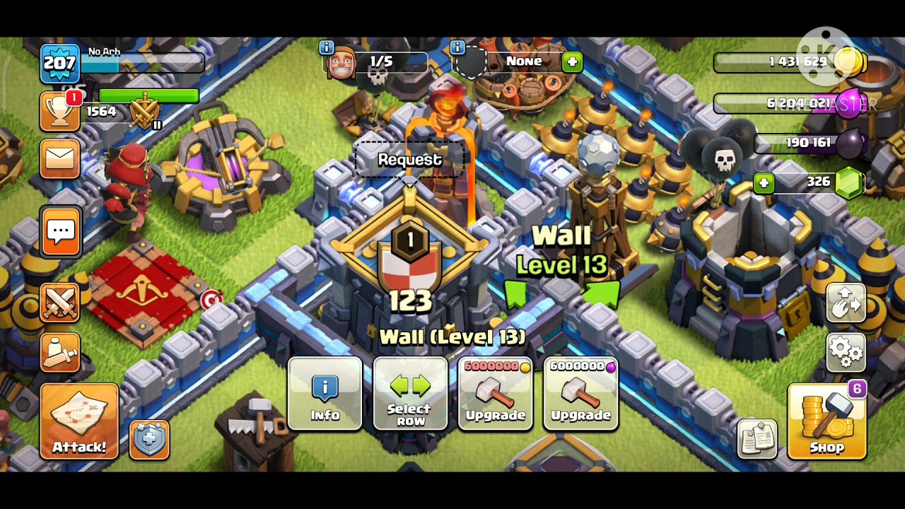 COC TH13 Cool Wall MAX #007 - YouTube