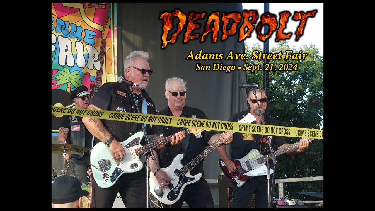Deadbolt - Live at Adams Ave. Street Fair - San Diego - Sept. 21, 2024 ...