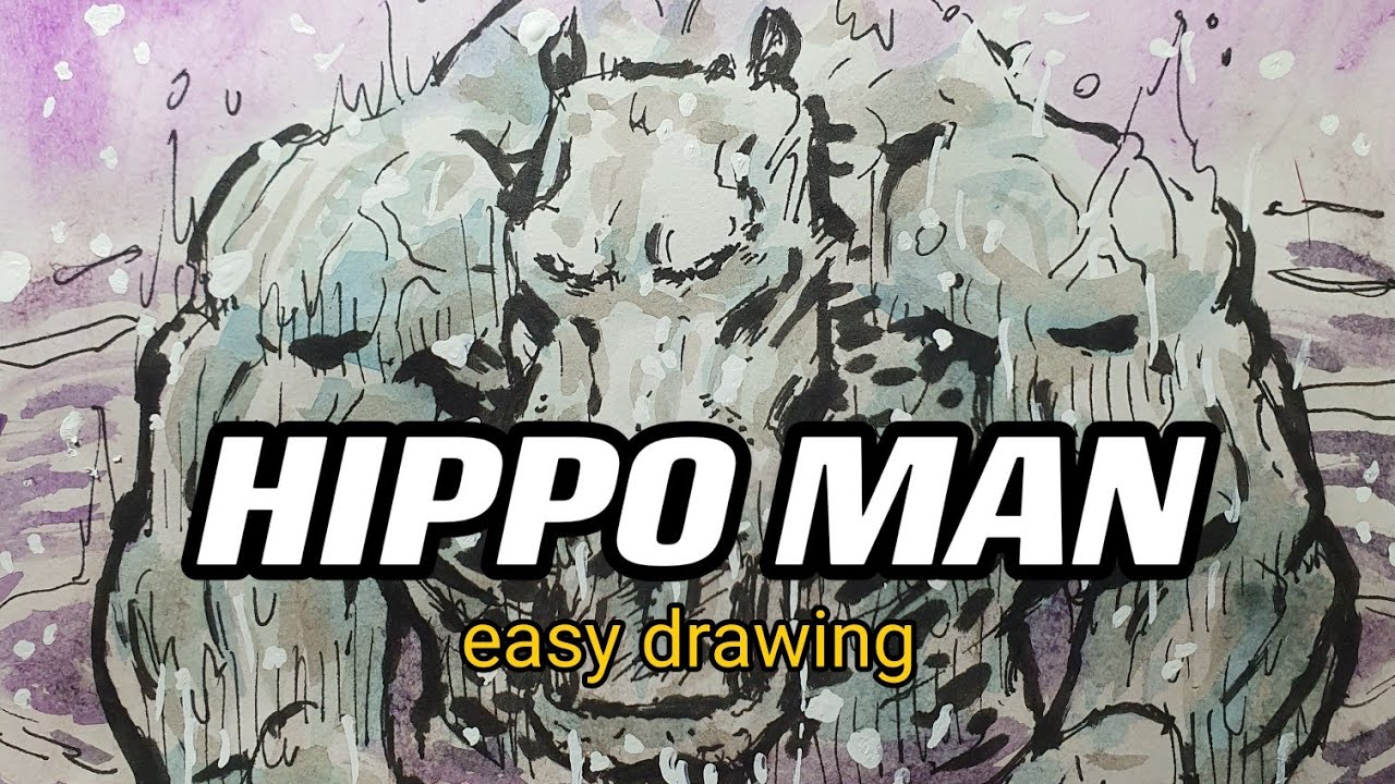 HIPPO MAN | EASY DRAWING - YouTube