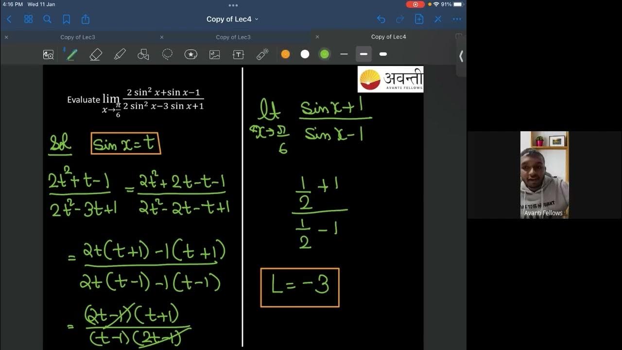 Limits - Exponential & Logarithmic | 11th Math | 11th January 2023 - YouTube
