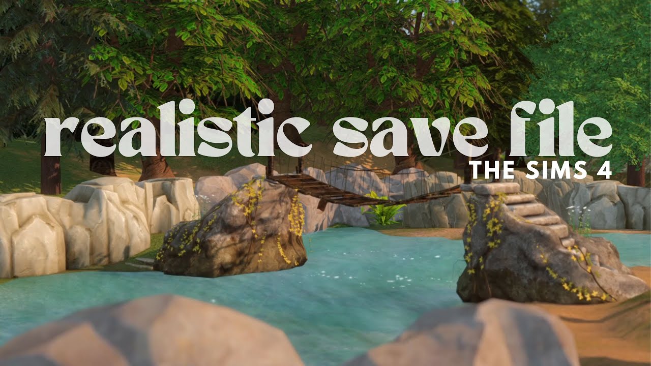 Realistic Save File in The Sims 4 - Preview - YouTube