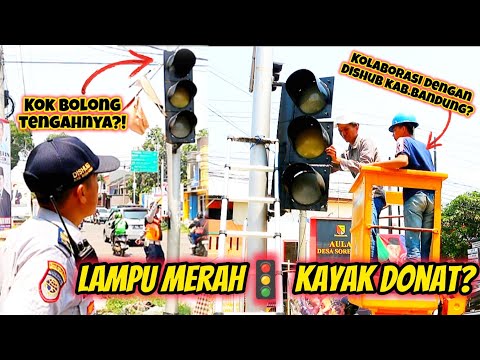 LAMPU MERAH 🚦 KAYA KUE DONAT? || KOLABORASI DISHUB KAB.BANDUNG || TRAFFIC LIGHT SIMPANG DESA SOREANG