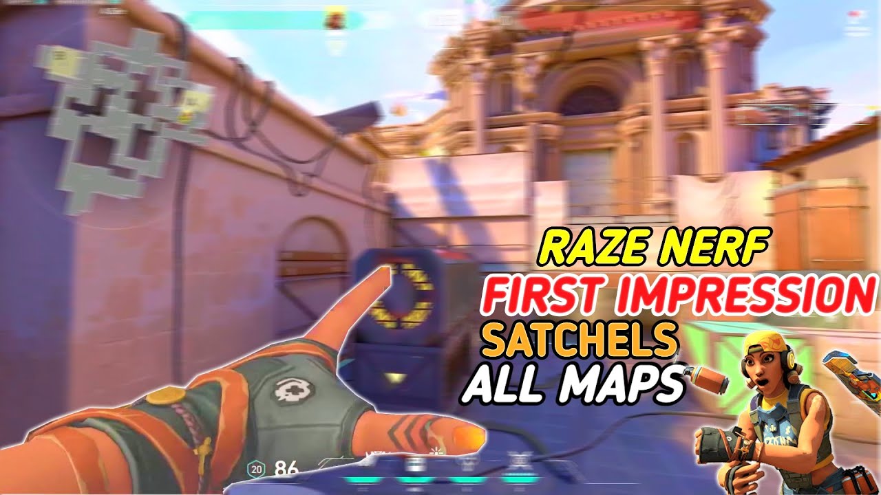 *RAZE NERF SATCHELS FIRST IMPRESSION 😈#valorant - YouTube