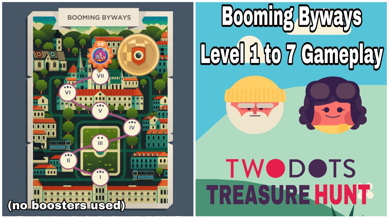 Two Dots Booming Byways Level 1 to 7 Gameplay (no boosters used) - YouTube
