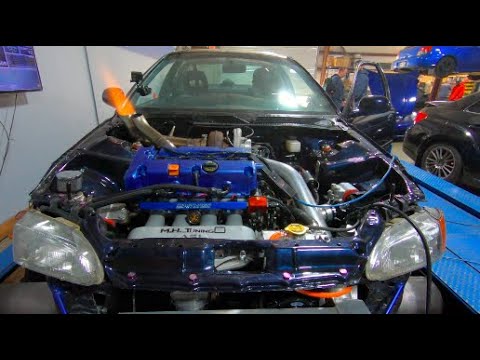 Stock block K series turbo makes insane power!!! - YouTube
