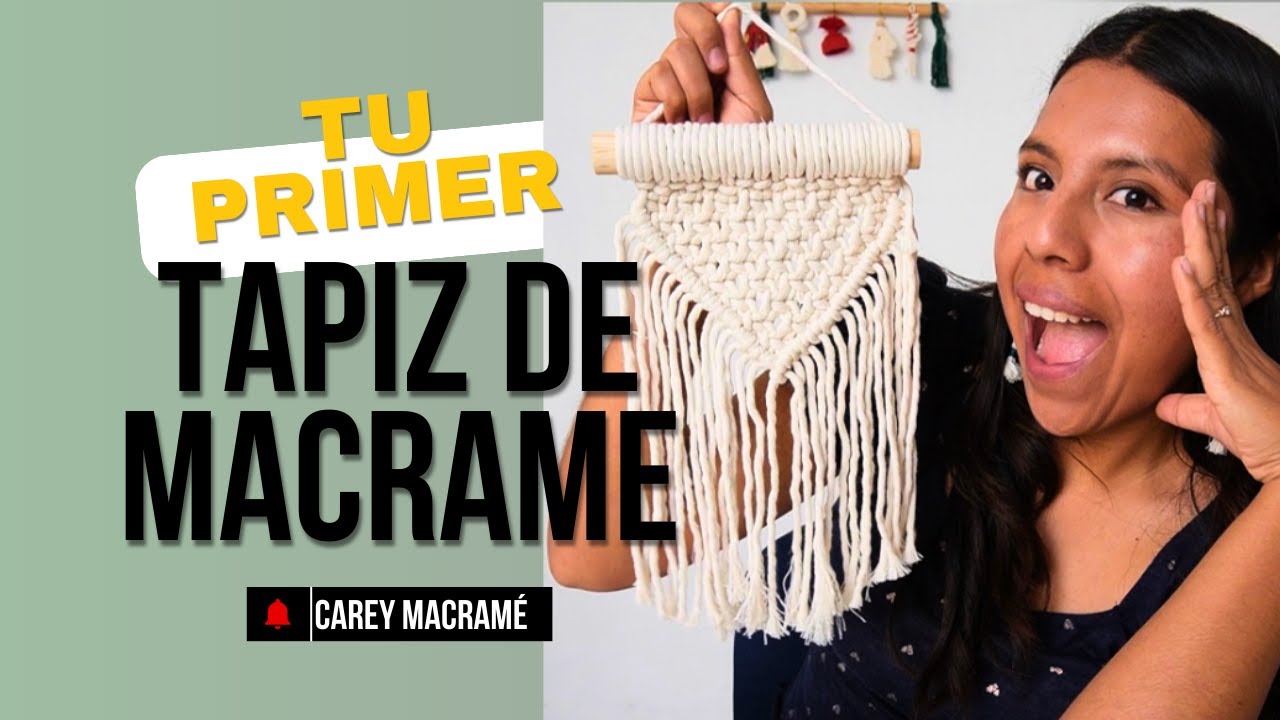 Tapiz de MACRAME PARA PRICIPIANTES🧵 - YouTube