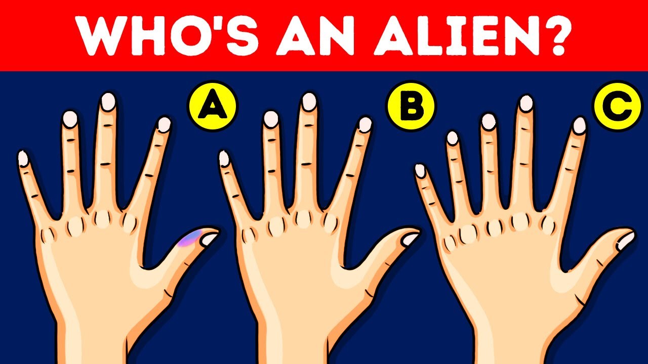 CAN YOU SPOT WHO'S AN ALIEN? 👽 FUN RIDDLES FOR DETECTIVES - YouTube