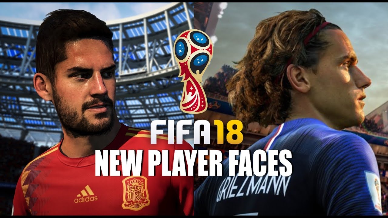 FIFA 18 World Cup New Player Faces in the Game Part #1 - YouTube