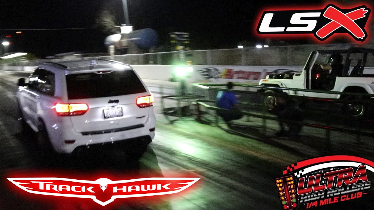 TRACKHAWK + NITRO VS JEEP LSX+NITRO - YouTube