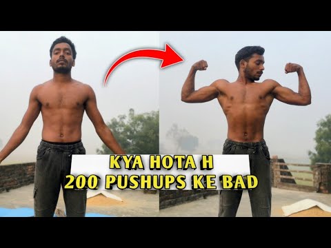 Before & After 200 Pushups – Dekho Body Ka Quick Change! - YouTube