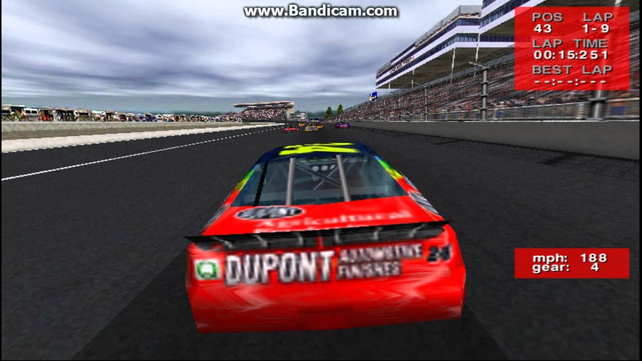 NASCAR Revolution (PC) Race #9 Gameplay (Jeff Gordon) (Atlanta) (9 Laps ...