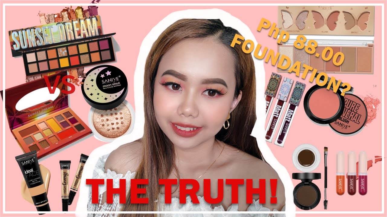 Budget Friendly SANIYE Cosmetics Full Face Makeup and Review - YouTube