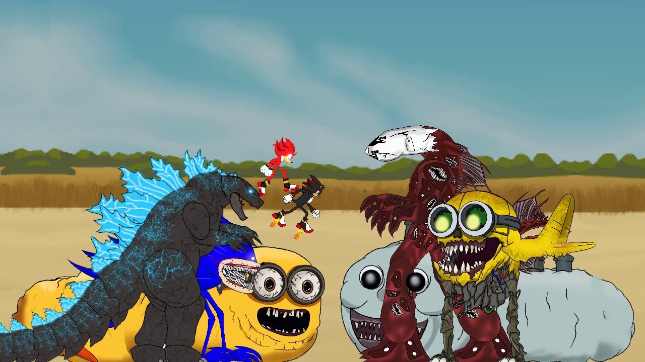 Godzilla Shin Sonic TapeInfected Minion.exe, Lightning McQueen Eater ...
