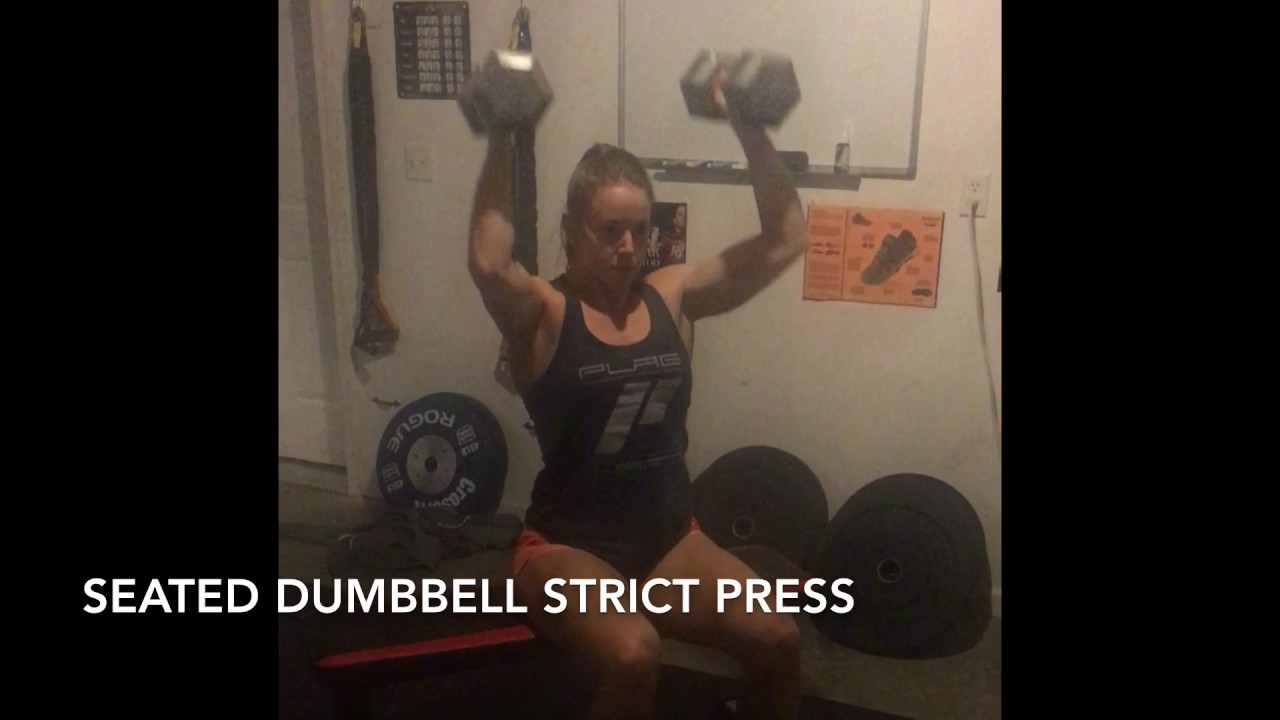 Seated Dumbbell Strict Press - YouTube