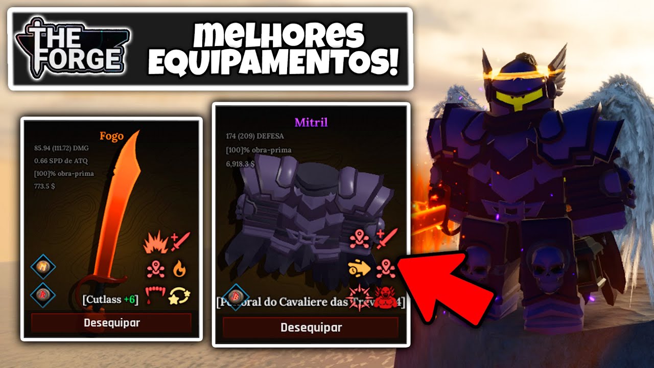 Como fazer AS MELHORES ARMADURAS e ARMAS no THE FORGE do ROBLOX!! - YouTube