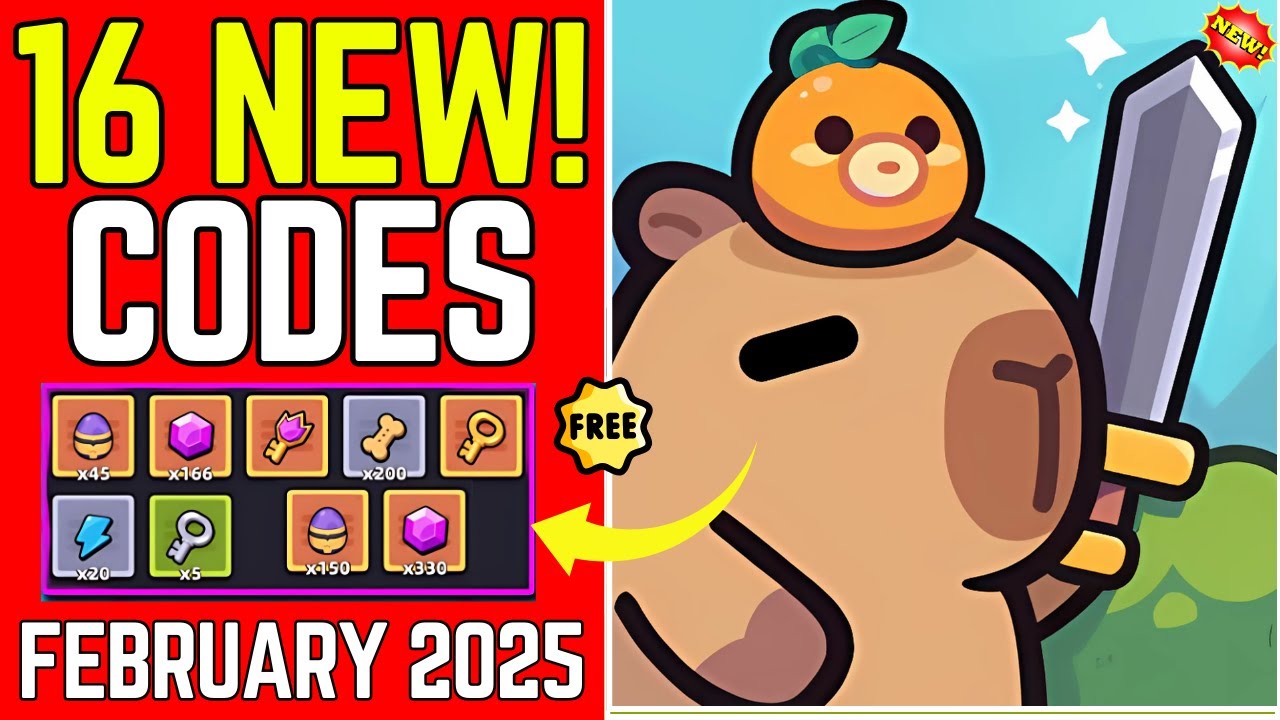 *NEW* CAPYBARA GO CODES FEBRUARY 2025 || HOW TO REDEEM CODE || CAPYBARA ...