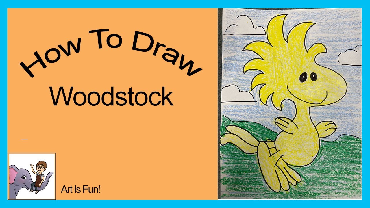 Woodstock | Drawing for Beginners | Fun Drawing Tutorials - YouTube