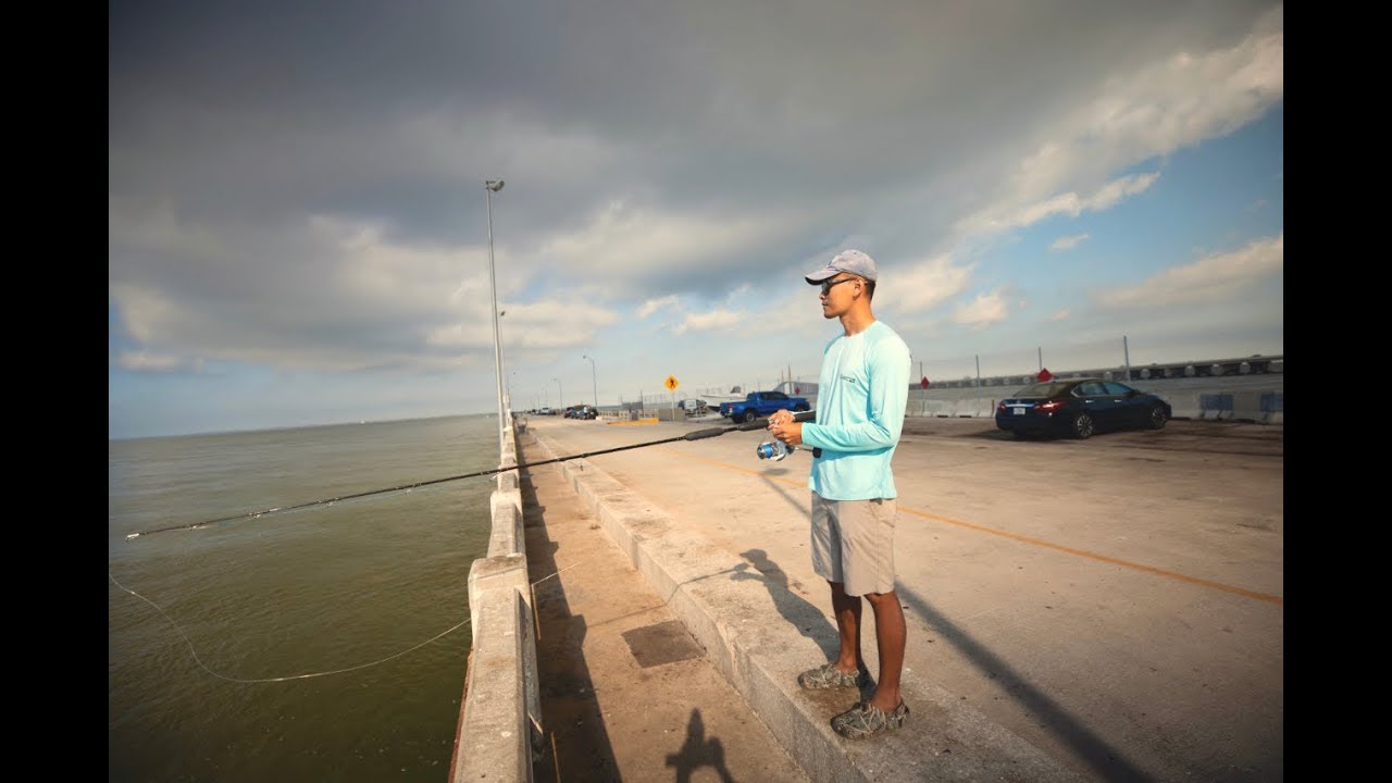 Fishing for one of the STRONGEST fish off THE PIER! - YouTube