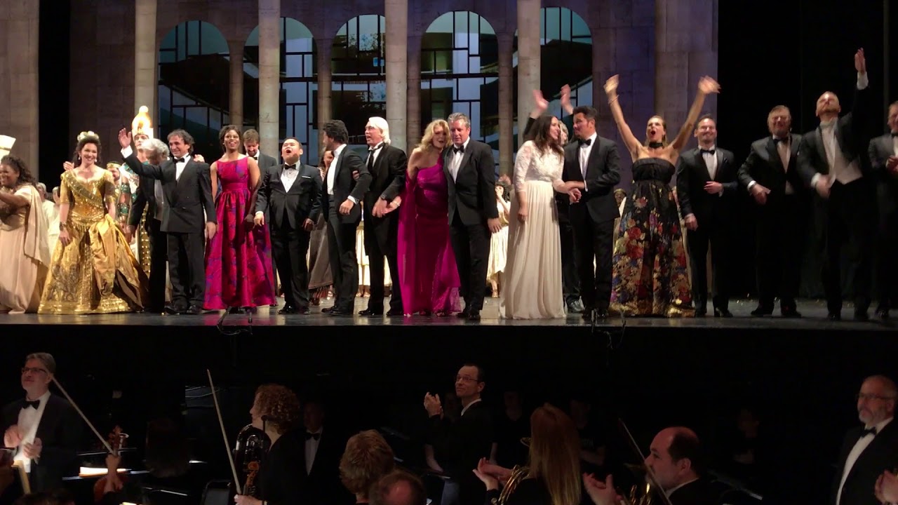 Met Opera 50th Anniversary Gala Curtain Call - 5/7/17 - Levine ...