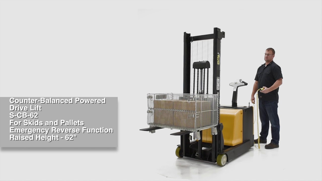 S-CB Counter-Balanced Powered Drive Lifts - YouTube