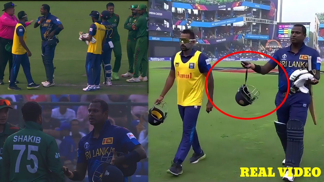 Angelo Mathews timed out in Sri Lanka vs Bangladesh World Cup match # ...
