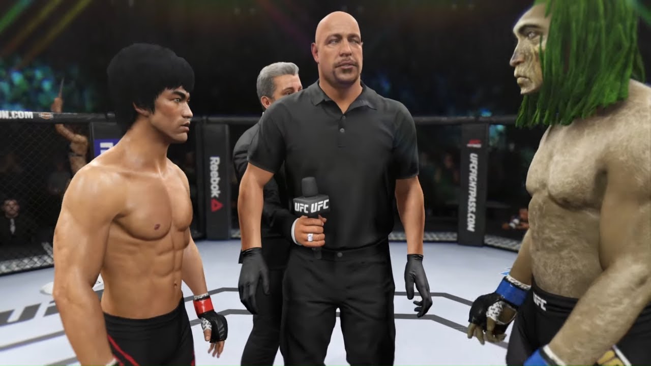 Bruce Lee vs. Scary Monster - EA Sports UFC 2 - Crazy UFC 👊🤪 - YouTube