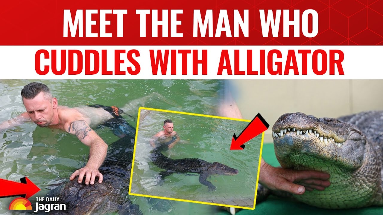 German Man Cuddles With His Alligator - YouTube