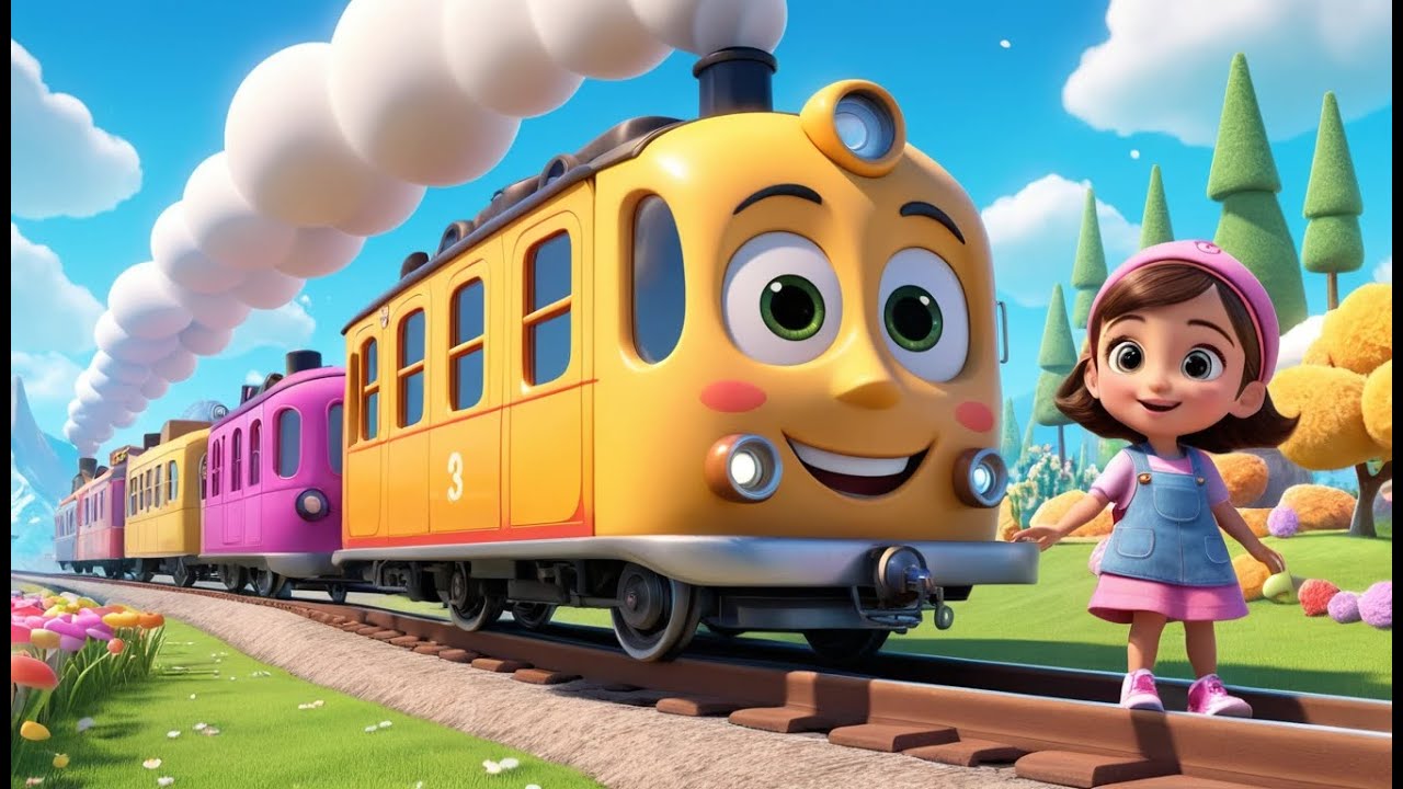 Pancake Train Goes Choo Choo | Fun Train Song for Kids | Pancake ...