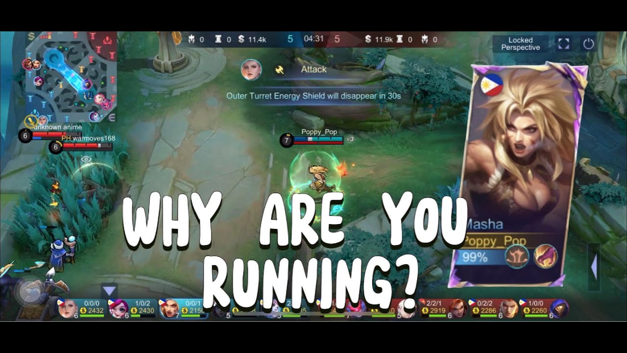 TANK BUILD CORE MASHA | MASHA GAMEPLAY | Mobile Legends: Bang Bang ...