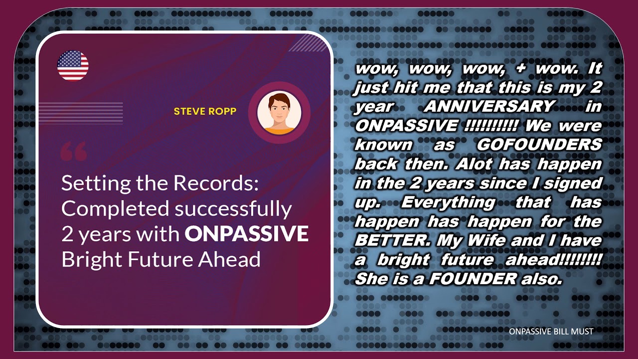 Setting the Records Completed successfully 2 years with ONPASSIVE ...