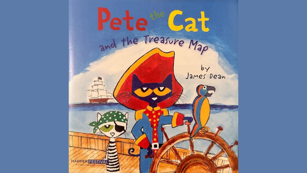 Pete the Cat and the Treasure Map | Bedtime/ Calming Read Aloud w ...