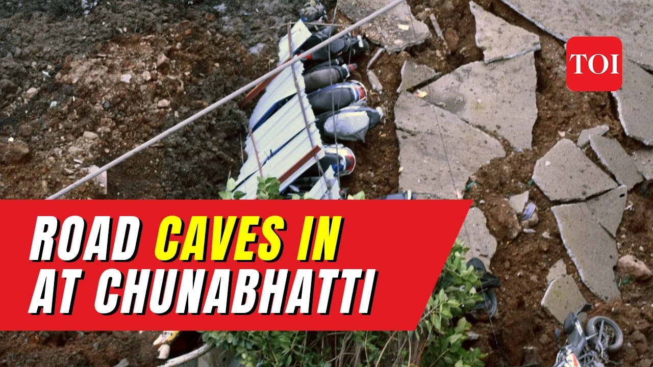 Unprecedented Road Disaster: Vehicles Stranded as Road Crumbles in ...