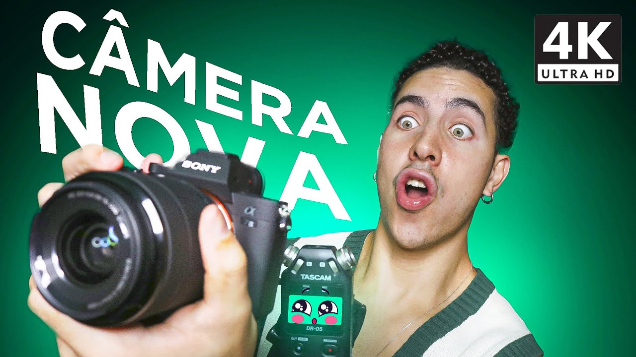 ASMR CÂMERA NOVA! - Unboxing & Teste - YouTube