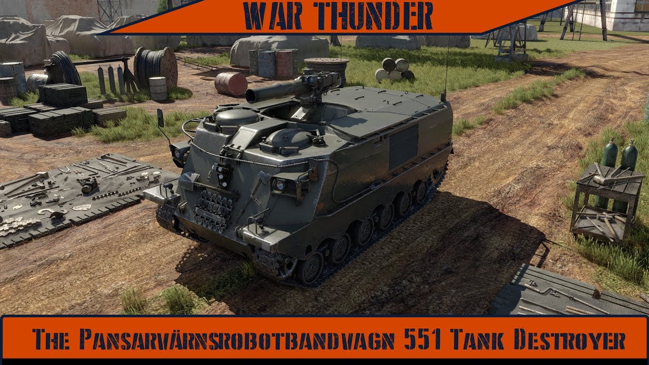 War Thunder - The Pansarvärnsrobotbandvagn 551 Tank Destroyer - YouTube