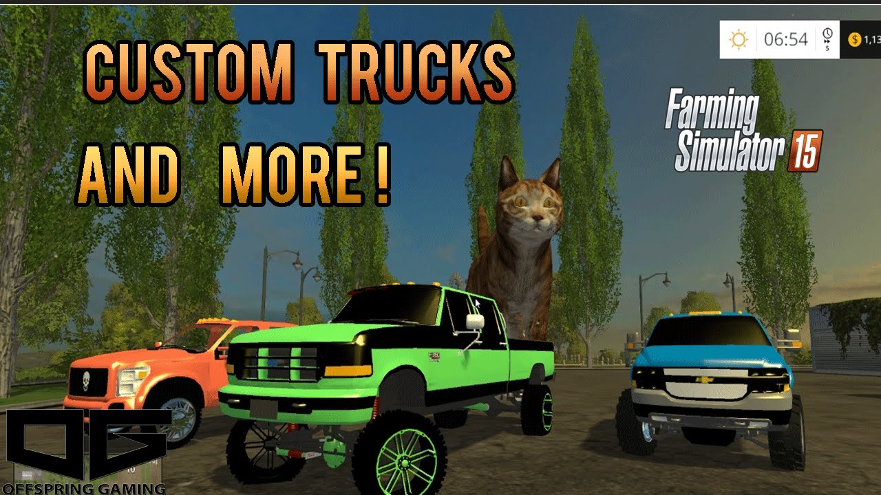 Farming Simulator 2015 Mods- Custom Trucks and More! - YouTube