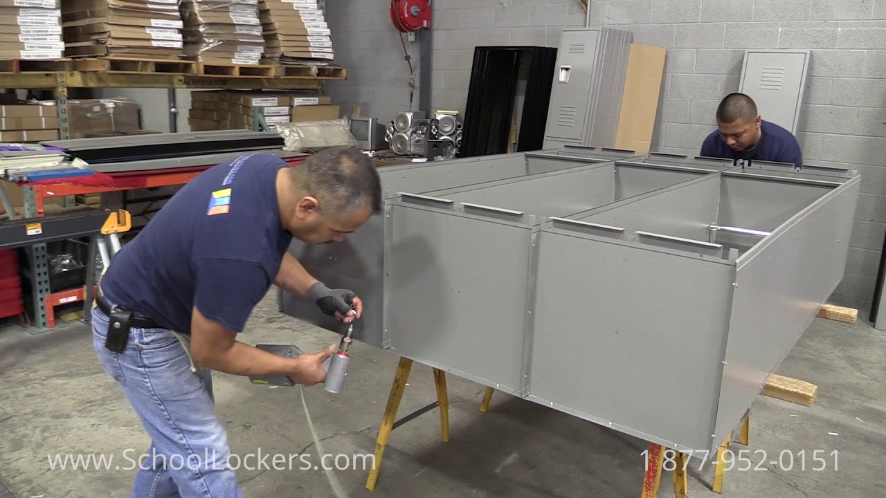 1 Tier Metal Locker Assembly - YouTube