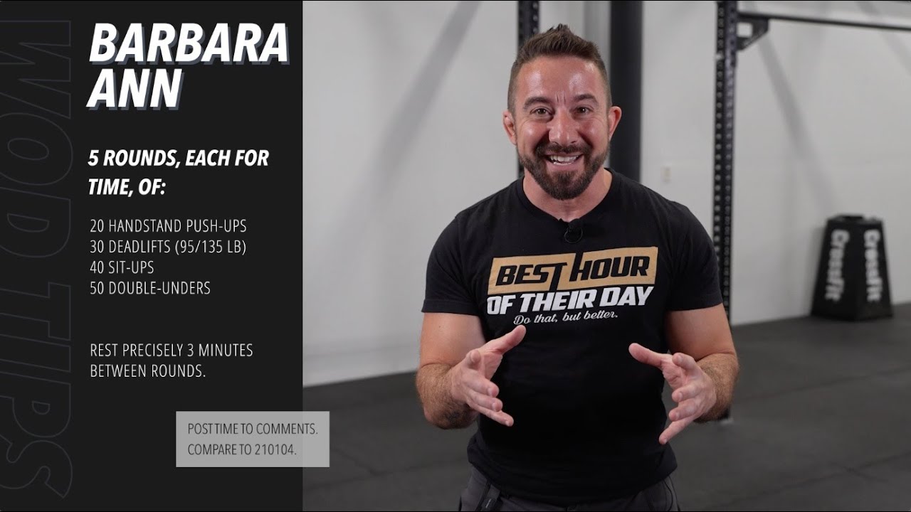 Barbara Ann Tips: CrossFit WOD 220706 - YouTube